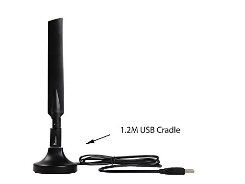 Edimax Wi-Fi 5 802.11ac AC600 High Gain Dual-Band (2.4GHz/5GHz) Adapter w/ Adjustable +4/6dBi Antenna, Wireless USB Adapter, Win 11 Plug-n-Play, Mac OS 10.15, Linux, USB Cradle, EW-7811UAC