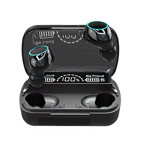 Wireless Bluetooth LED Power Display Headset - Wireless Mini Stereo Noise Cancellation Touch-Control in-Ear Earbuds with Charging Box for Running Outdoor Office Sports Working