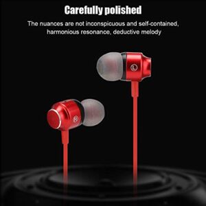 ASHATA Wired Magnetic Earphones, Type C Noise Canceling in Ear Stereo Sports Headphone with Microphone HiFi Music Sound for iOS Android