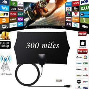 alician 300 mile range antenna tv digital hd skywire antena digital hdtv 1080p indoor