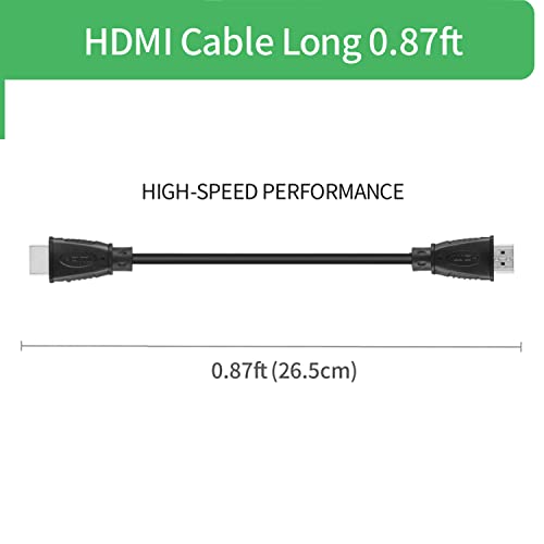 Security-01 5-Pack HDMI Cable, 0.25m HDMI Jumper, OD 5.0mm