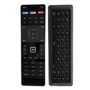 new xumo xrt500 tv remote with keyboard for vizio tv m43-c1 m49-c1 m50-c1 m55-c2 m60-c3 m65-c1 m70-c3 m75-c1 m80-c3 m322i-b1 m422i-b1 m492i-b2 m502i-b1 m552i-b2 m602i-b3