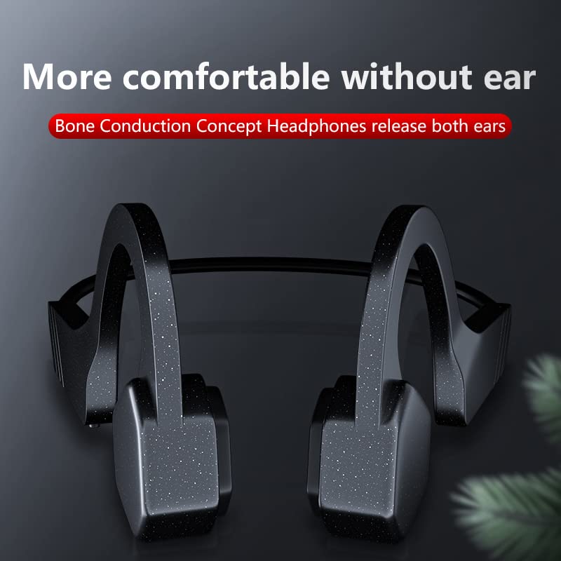 New Wireless Bluetooth Headset Black Technology Bone Conduction Running Sports Ear Hook