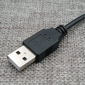 BesCable USB to USB Cable - Superspeed USB 2.0 Type A Male to Type A Male 24 / 28AWG Cable 7 Feet - Black