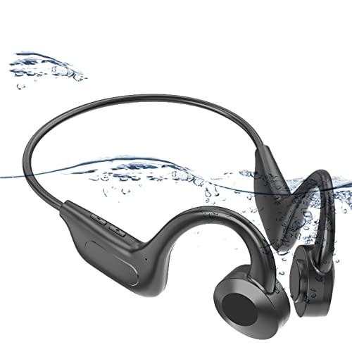 Bzdzmqm Wireless Bluetooth Headset Bone Conduction Headset,IP67 Waterproof Sweatproof Sports Headset Business Headset Ear Hook Gaming Earbuds Long Distance Connection Headset Fast Charging