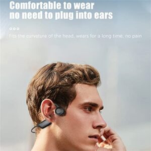 Bzdzmqm Wireless Bluetooth Headset Bone Conduction Headset,IP67 Waterproof Sweatproof Sports Headset Business Headset Ear Hook Gaming Earbuds Long Distance Connection Headset Fast Charging