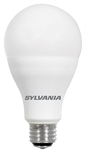 SYLVANIA A21 LED Light Bulb, 23W, 150W Equivalent, Dimmable, 2600 Lumens, 3000K, White - 1 Pack (79734)