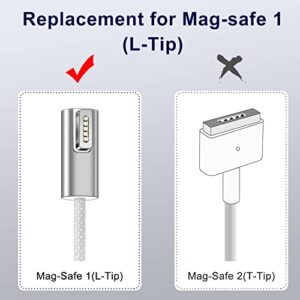 Etre Jeune USB C to Magnetic L-Tip Charging Cable, Type C to Mag-Safe 1 PD 100W Power Fast Charging Converter Connector Replacement for 2006-2012 Mac-Book Pro Air