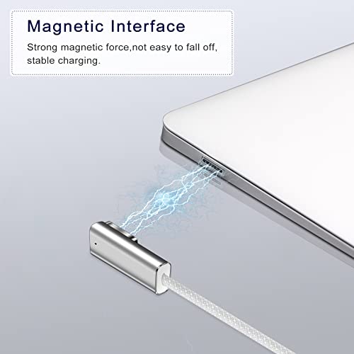 Etre Jeune USB C to Magnetic L-Tip Charging Cable, Type C to Mag-Safe 1 PD 100W Power Fast Charging Converter Connector Replacement for 2006-2012 Mac-Book Pro Air