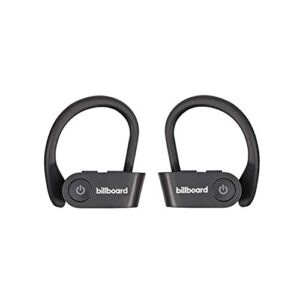 billboard – true wireless secure fit sport earphones, black, one size (hsbt-bb2516)