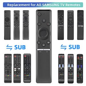 Gvirtue Universal Voice Remote Control for Samsung Smart TV LED QLED LCD 4K 8K UHD HDTV 3D Crystal Frame Curved Smart TV