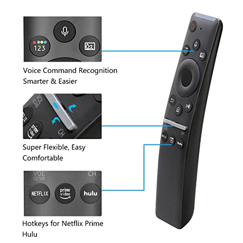 BN59-01312A RMCSPR1BP1 Voice Remote for Samsung 4K Smart TV QN43Q60RAF QN43Q60RAFXZA QN49Q60RAF QN49Q60RAFXZA QN55Q60RAF QN55Q60RAFXZA QN65Q60RAFXZA QN75Q60RAFXZA QN82Q60RAFXZA QN43Q6DRAF QN49Q6DRAF