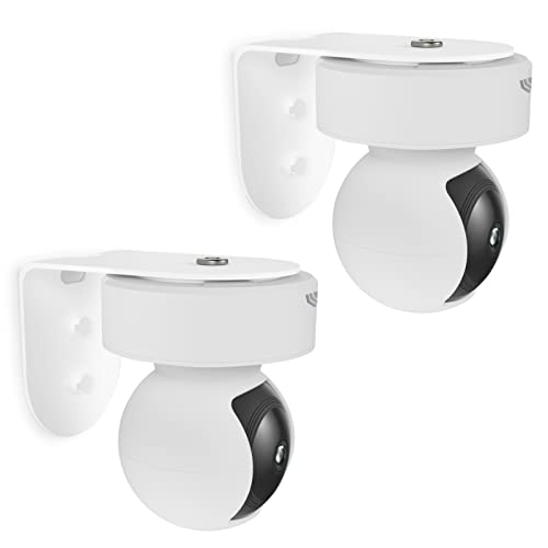 Zwolf Metal Wall Mount for Kasa Indoor Pan/Tilt Smart Security Camera, Upside Down or Upright Your Camera on Any Wall You Want, Get Any Viewing Angles (NOT Included Camera) (Pack of 2)