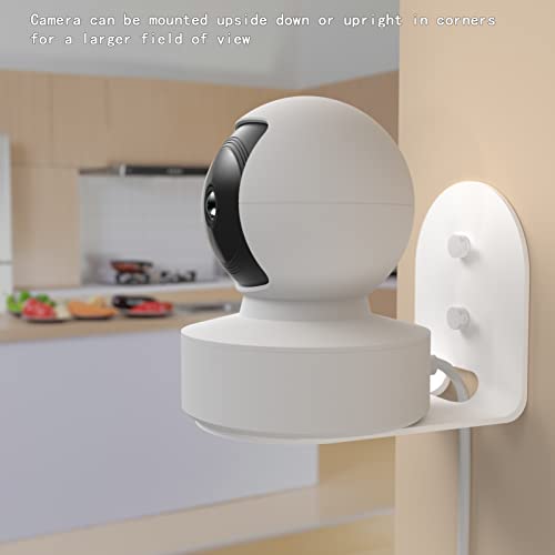 Zwolf Metal Wall Mount for Kasa Indoor Pan/Tilt Smart Security Camera, Upside Down or Upright Your Camera on Any Wall You Want, Get Any Viewing Angles (NOT Included Camera) (Pack of 2)