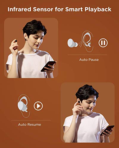 1MORE Colorbuds Wireless Earbuds Bluetooth 5.0 Headphone with Fast Charging, Qualcomm Chip IPX5 Waterproof Stereo in-Ear Earphones CVC8.0 Build-in Dual Mic ENC Auto Play/Pause Aptx, AAC, 22H (Renewed)