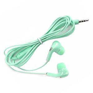 3.5mm Wired Earphone with Microphone Earbud Headphone in-Ear Earphone for Sports(Green)