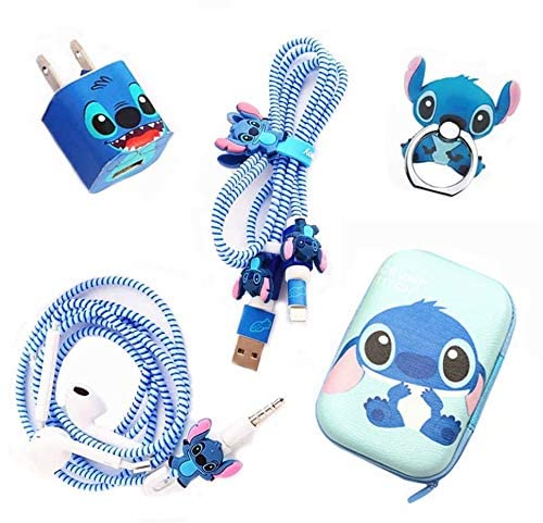 [2022 Advanced Styles]DIY Protector Stitch Set,Data Cable USB Charger Data Line Earphone Wire Saver Protector Compatible for iPhone 11 Pro Max XS XR X 7 8 Plus iPad iPod Series (Stitch)