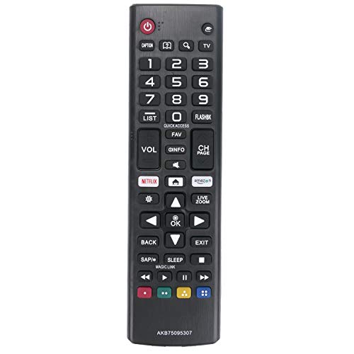 New AKB75095307 Replace Remote fit for LG TV 43UJ6300 49UJ6300 65UJ6300 55UJ6300 55UJ6540 43LJ5500 43LJ550M 49LJ5500 49LJ550M 49UJ6500 55LJ5500 55LJ550M 55UJ600 OLED65B7A OLED55C7P OLED65C7P OLED55E7P