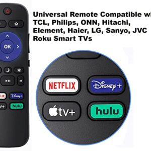 Universal Remote Compatible with Roku TV, for TCL/Philips/JVC/RCA/Magnavox/Sanyo/LG/Haier/ONN Roku TVs