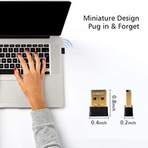 OURLINK 600Mbps AC600 Dual Band USB WiFi Dongle & Wireless Network Adapter for Laptop/Desktop Computer - Backward Compatible with 802.11 a/b/g/n Products (2.4 GHz 150Mbps, 5GHz 433Mbps)