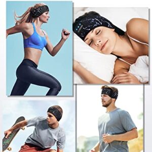 LC-dolida Sleep Headphones Bluetooth Headband, Cozy Band Wireless Headphones, Sleep Mask with Bluetooth Headphones, Perfect for Sleeping Side Sleepers, Jogging, Workout, Yoga