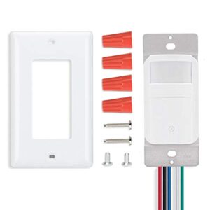 ECOELER 3 Way Motion Sensor Light Switch, Neutral Wire Required, Sensor Switch for Indoor, UL List & FCC Approved Motion Activated Switch, Pack of 1