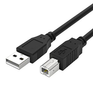 printer usb cable cord 10 feet compatible with epson ecotank et-4760,et-3760,et-3710,et-2760,et-2720,et-15000,ecotank pro et-5880,et-5850,et-5800,et-16650,et-16600,et-m1170,et-m2170, et-m3170