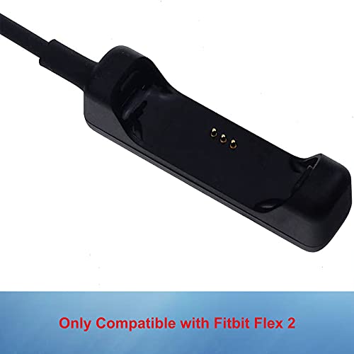 EXMRAT Compatible with Fit Bit Flex 2 Charger Cable, Replacement USB Charger Charging Cable for Fit Bit Flex 2 (Black)