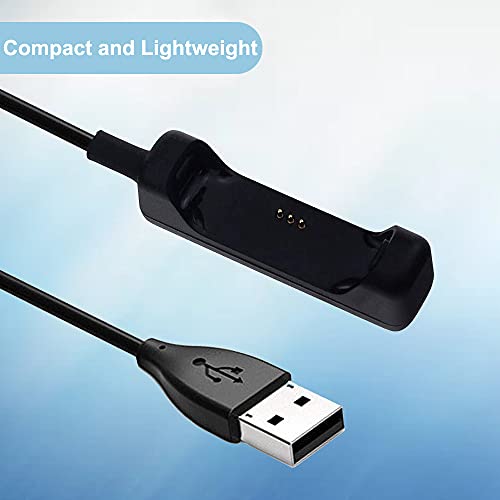 EXMRAT Compatible with Fit Bit Flex 2 Charger Cable, Replacement USB Charger Charging Cable for Fit Bit Flex 2 (Black)