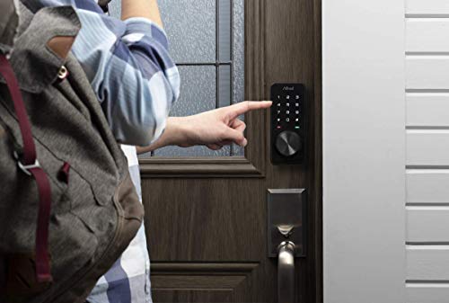 Alfred Touchscreen Keypad Pin + Bluetooth + Z-Wave + Key Entry (DB1-B-BL) Smart Door Lock