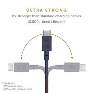 Native Union Belt Cable XL USB-C to USB-A - 10ft Ultra-Strong Charging Cable with Leather Strap Compatible with Samsung Galaxy Z Fold4, Flip4 / S22 Ultra, Pixel 7 Pro, iPad Pro, Air 5, Mini 6 (Zebra)