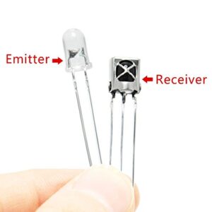 Gikfun Infrared Diode Led IR Emission and Receiver for Arduino (Pack of 10 Pairs) EK8460