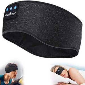 MUSICOZY Ear Warmers EarMuffs Sleep Headphones Bluetooth Sports Headband for Winter Side Sleepers Running Travel Yoga Meditation, EarMuff & Headband, Pack of 2