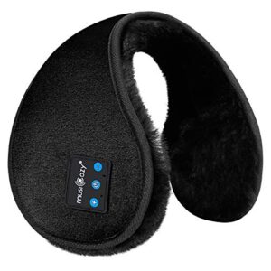 MUSICOZY Ear Warmers EarMuffs Sleep Headphones Bluetooth Sports Headband for Winter Side Sleepers Running Travel Yoga Meditation, EarMuff & Headband, Pack of 2