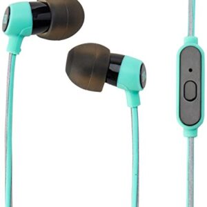 JBL Reflect Mini In-Ear Headphones 3.5mm Stereo Wired Sweatproof Earbud with 1 Button Remote and Mic, Teal