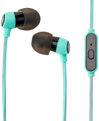 JBL Reflect Mini In-Ear Headphones 3.5mm Stereo Wired Sweatproof Earbud with 1 Button Remote and Mic, Teal