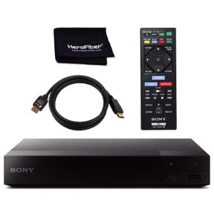 sony dvd/blue ray players for tv with hdmi, our 4k smart dvd player with wifi is great for streaming & home theater. dvd blu ray player includes an official sony dvd player remote, hdmi cable & cloth