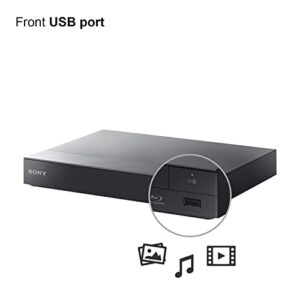 Sony DVD/Blue Ray Players for TV with HDMI, Our 4k Smart DVD Player with WiFi is Great for Streaming & Home Theater. DVD Blu Ray Player Includes an Official Sony DVD Player Remote, HDMI Cable & Cloth