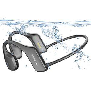 bone conduction headphones, swimming headphones built-in 16gb memory, mp3 sports headphones waterproof, bluetooth earbuds built in noise cancellation mic, ultra light headphones for swimming running