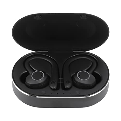 EBTOOLS Bluetooth Earphone,Waterproof Stereo Noise Cancelling Wireless Earbuds with Mic Earhook,Automatically Pair,Headphone for Driving Sports Travel(Black)