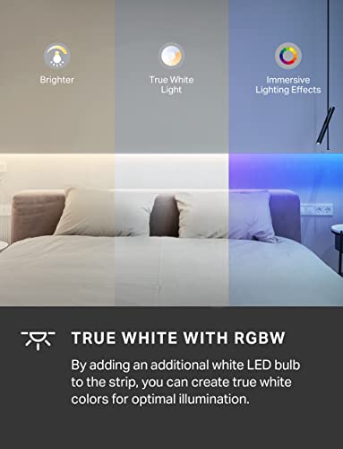 TP-Link Tapo RGBWIC Smart LED Light Strip 16.4Ft, 1000 Lumens, 16M Dimmable Colors, 50 Color Zones, Works w/ Apple HomeKit/Alexa/Google Home, Sync-to-Sound, IP44 PU Coating, Trimmable (Tapo L930-5)