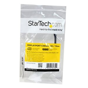 StarTech.com Mini DisplayPort to DisplayPort Adapter - 4K x 2K UHD Video - Mini DP to DP Converter - Mini DisplayPort to DisplayPort 1.2 Adapter - mDP PC/Computer to DP Monitor/Display (MDP2DPMF6IN)