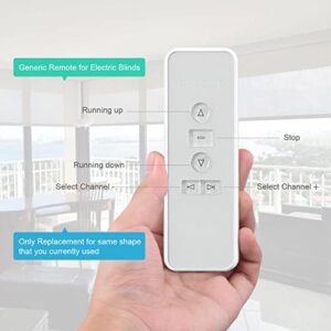 Sortfle AC123-06 6 Channel Wireless RF433.92 Controller Transmitter Remote, Working for Electric Blinds