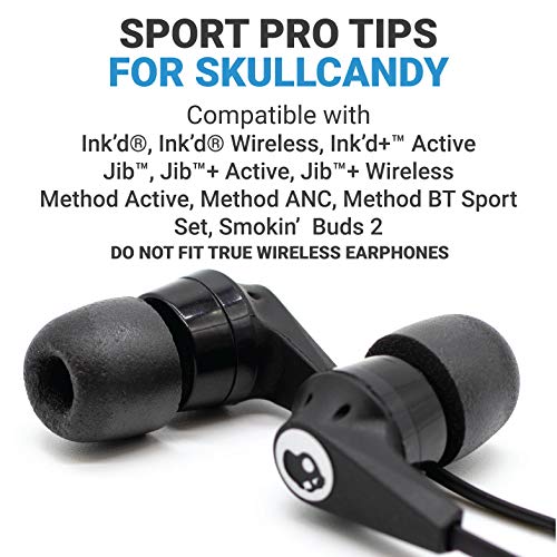 Comply Sport Pro SmartCore Earbud Tips for Skullcandy Wired Earphones (Large, 3 Pairs)