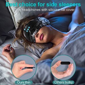 MUSICOZY Sleep Headphones Bluetooth Headband, Sleep Mask With Bluetooth Sleep Headphones, Sports Sleeping Headphones Sleep Earbuds with Ultra-Thin HD Stereo Speakers Perfect for Insomnia Workout, Jogg