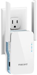 all-new2023 wifi extender 1.2gb/s signal booster – dual band (5ghz / 2.4ghz) new generation up to 4x faster, longest range than ever super antennas, signal amplifier w/ethernet port, alexa compatible