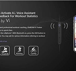 1MORE Vi React In-Ear Headphones Powered by Vi, Bluetooth Sport Wireless Earphones with AAC, IPX6 Waterproof, Lightweight, Secure Fit - Space Gray, 52