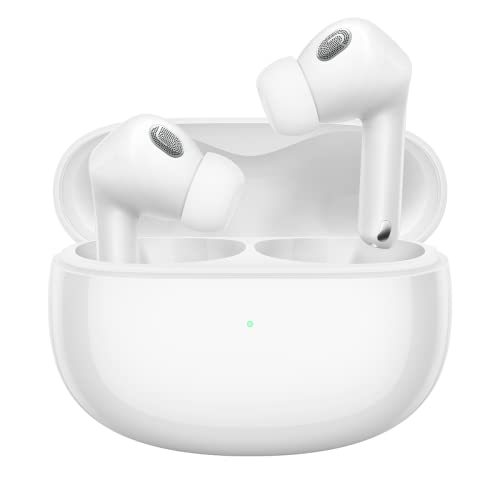 Xiaomi Buds 3T Pro, TWS, Bluetooth 5.2, Surround Sound, 40 dB Adaptive ANC, 3+1 ANC Modes, Dual Transparency Modes, LHDC 4.0 Codec, IP55, Wireless Charging, White