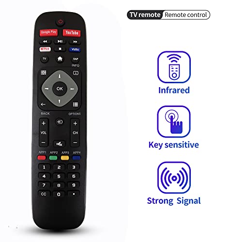 Universal Remote Control for Philips Android Smart LCD LED 4K TV 65PFL5504/F7 50PFL5604/F7 65PFL5766/F7 55PFL5704/F7 75PFL5604/F7 47PFL6704D/F7