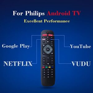 Universal Remote Control for Philips Android Smart LCD LED 4K TV 65PFL5504/F7 50PFL5604/F7 65PFL5766/F7 55PFL5704/F7 75PFL5604/F7 47PFL6704D/F7